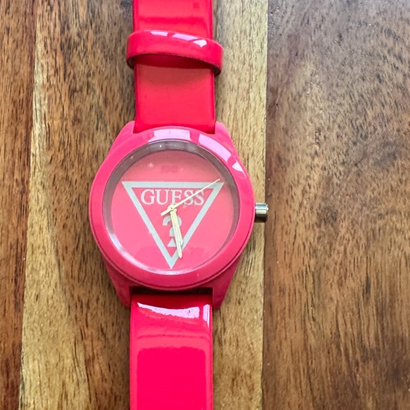 Guess | Accessories | Guess Bold Red Glossy Watch | Poshmark